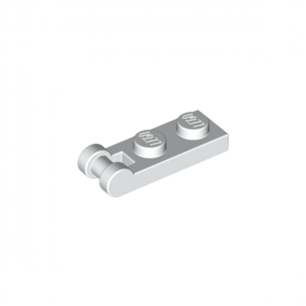 Plate, Modified 1X2 with Handle on End - Closed Ends White - BRIX ...