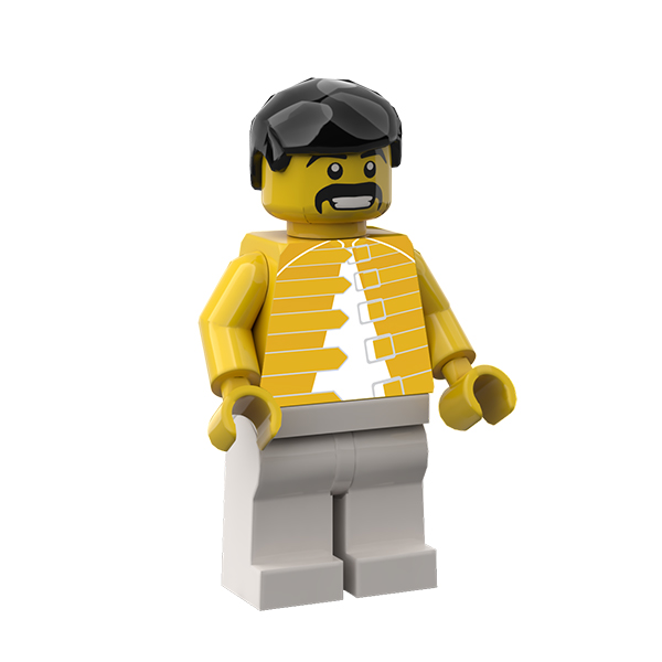 Minifigures Personalizzata Freddie Mercury - BRIX PLANET - LEGO ...